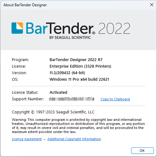 BarTender Enterprise 2022 R7 v11.3.209432 - Графика, печать, штрихкоды
